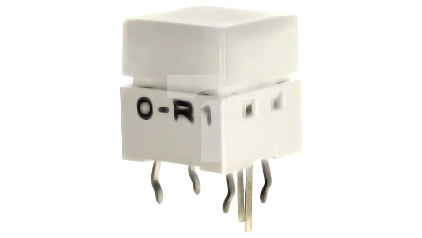 Przełącznik klawiaturowy Poz 2 SPST-NO 0,05A/24VDC biały LED B3W-9000 ...