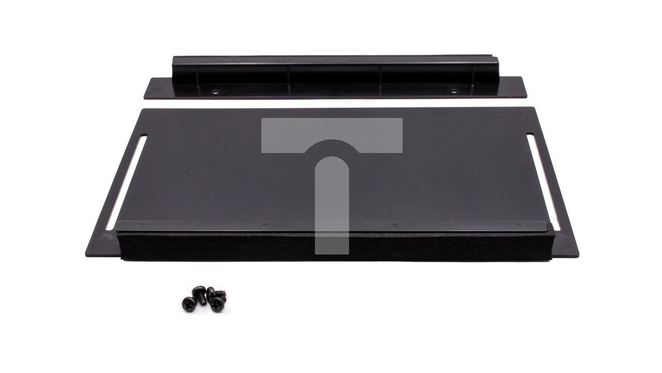 Przesuwny panel z gumowymi krawędziami do wprowadzania kabli czarny do ...