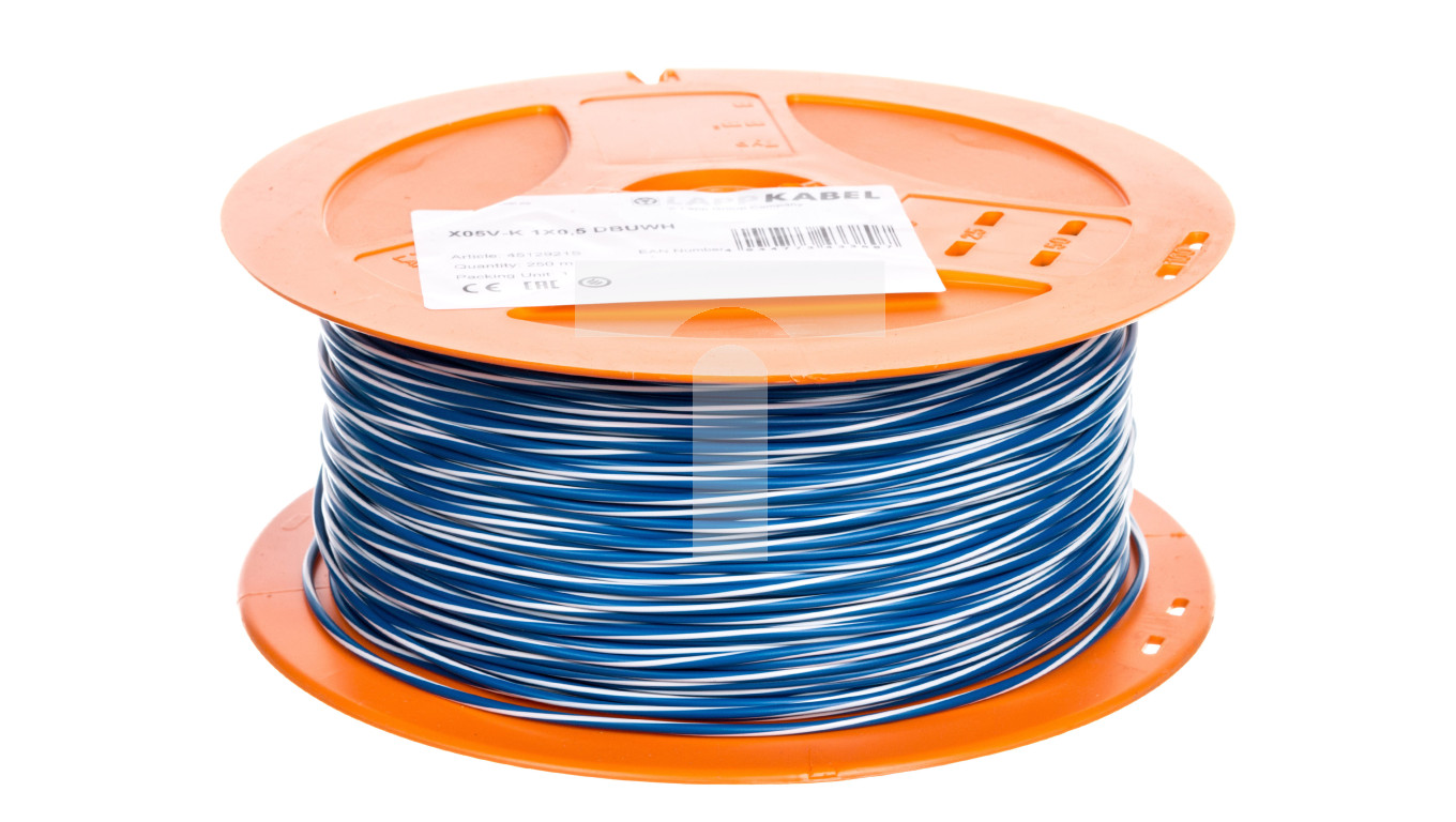 Przewód instalacyjny X05V-K 0,5 ciemnoniebieski/biały 4512921S /250m/ – LAPP KABEL | TIM SA