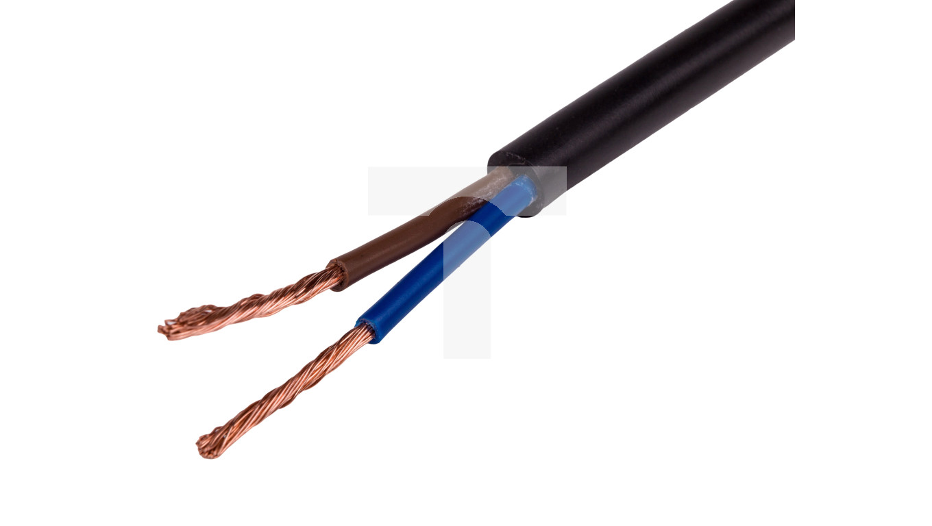 Przewód mieszkaniowy H03VV-F (OMY) 2x1,5 czarny 300/300V /100m/ – ZAMEL | TIM SA