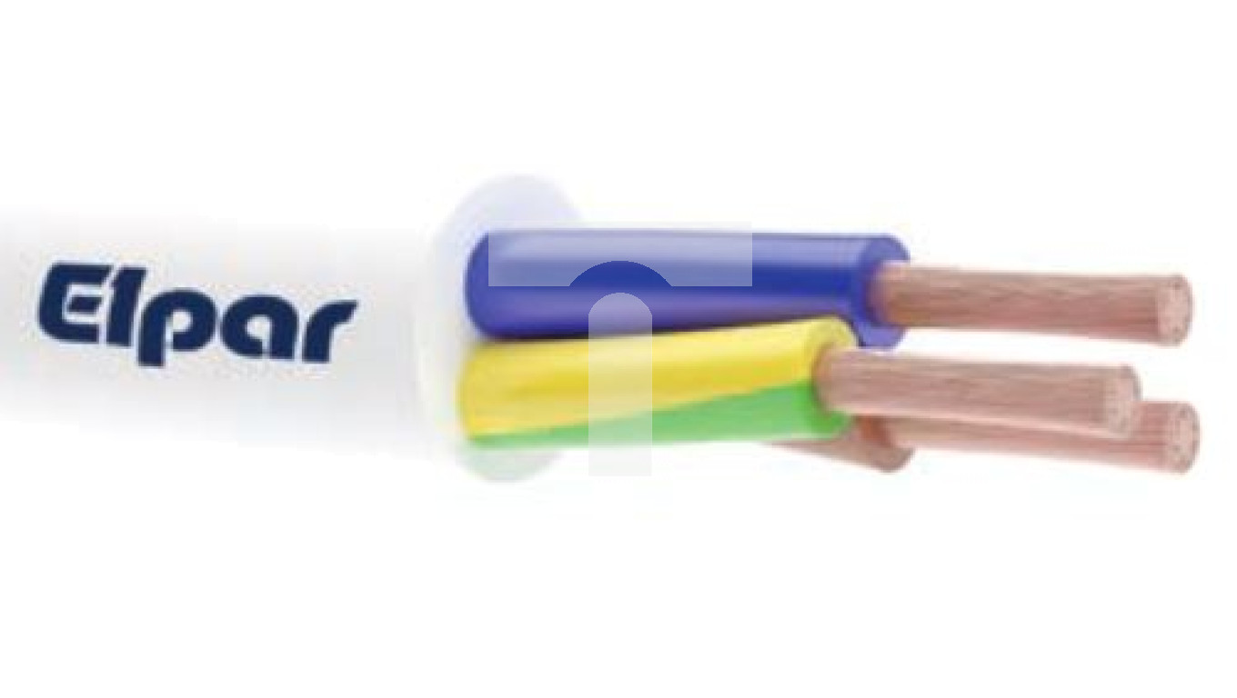 Przewód mieszkaniowy H03VV-F (OMY) 4x0,75 żo biały /50m/ – ELPAR | TIM SA