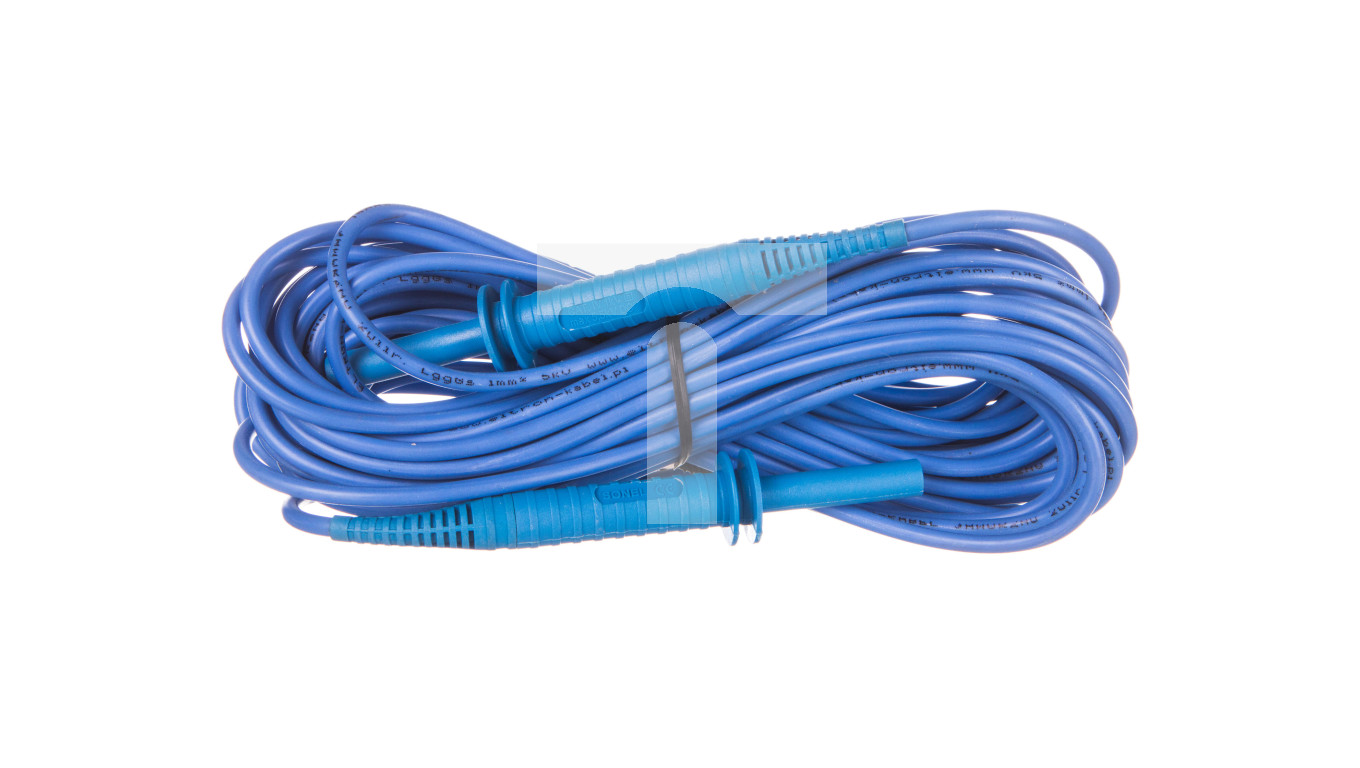 Przewód pomiarowy 10m niebieski 5kV /wtyki bananowe/ WAPRZ010BUBB5K ...