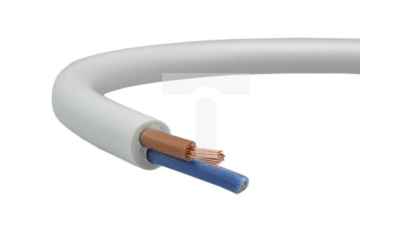 Przewód prądowy H03VV-F / OMY 300V 2x1,5 biały linka Elektrokabel 100m – ELEKTROKABEL FABRYKA ...