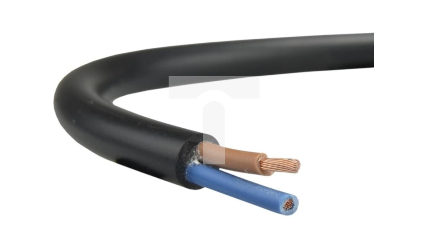 Przewód prądowy H03VV-F / OMY 300V 2x1,5 czarny linka Elektrokabel /50m/ – ELEKTROKABEL FABRYKA ...