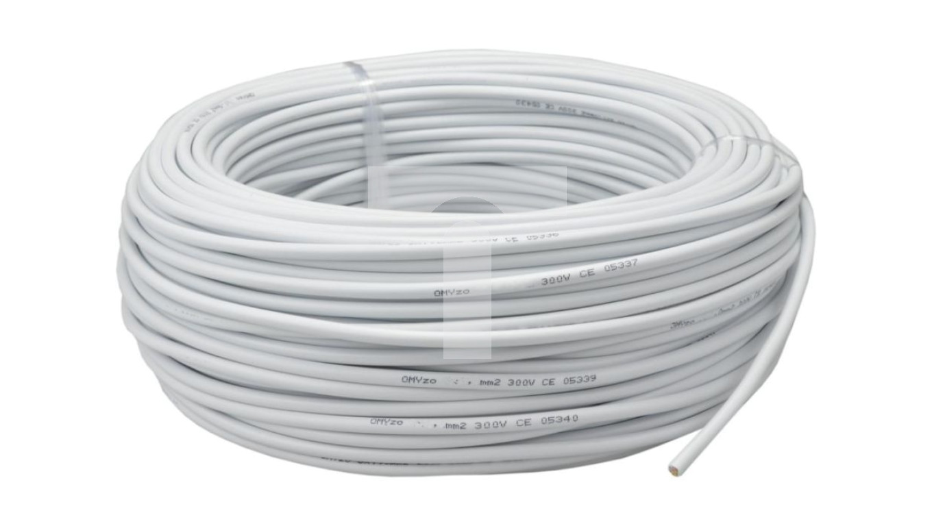 Przewód prądowy H03VV-F / OMY 300V 3x1 biały linka Elektrokabel /25m/ – ELEKTROKABEL FABRYKA ...