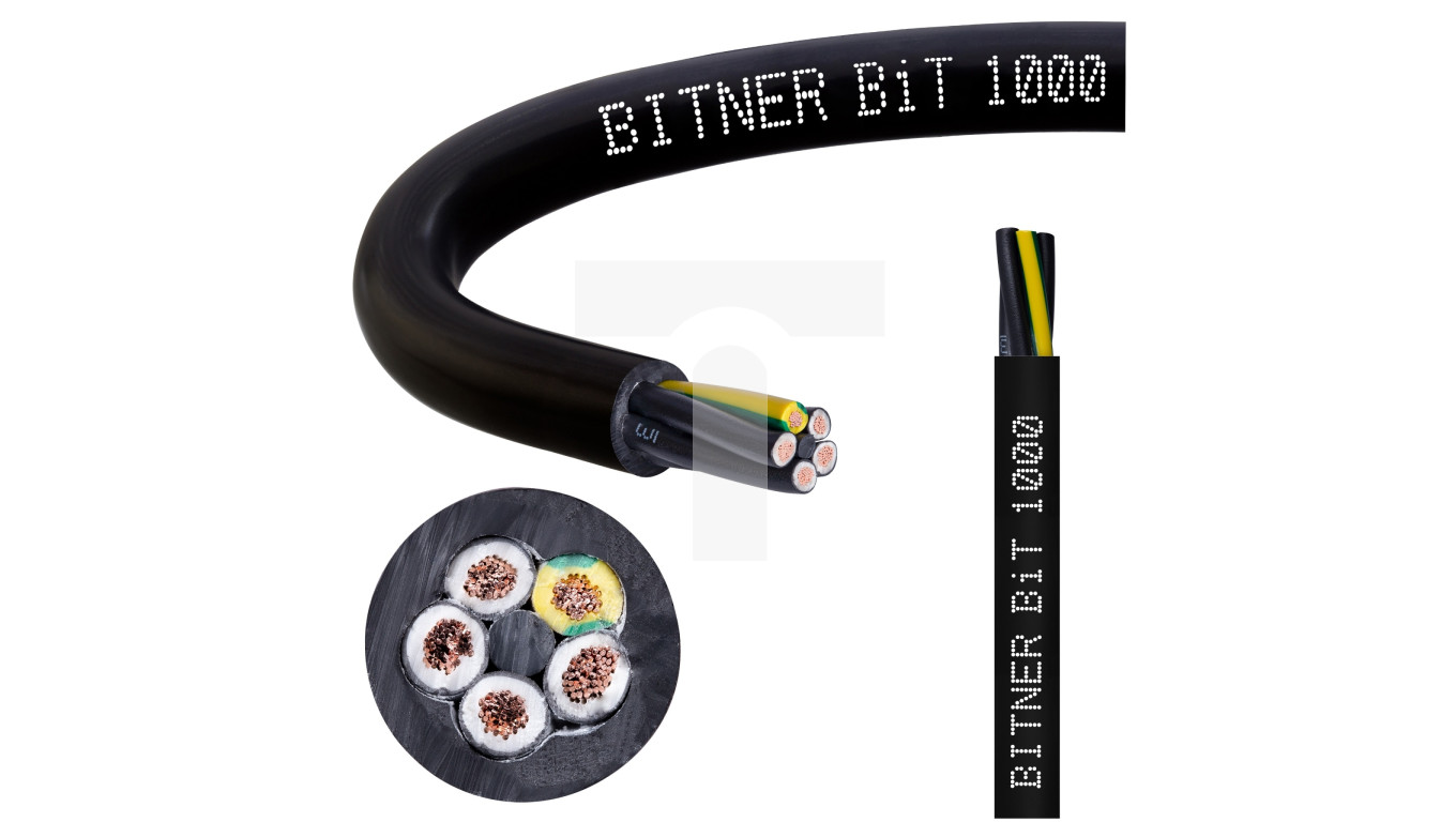 Przewód sterowniczy prądowy BiT 1000 FR 0,6/1kV 5x2,5 linka do ziemi ...