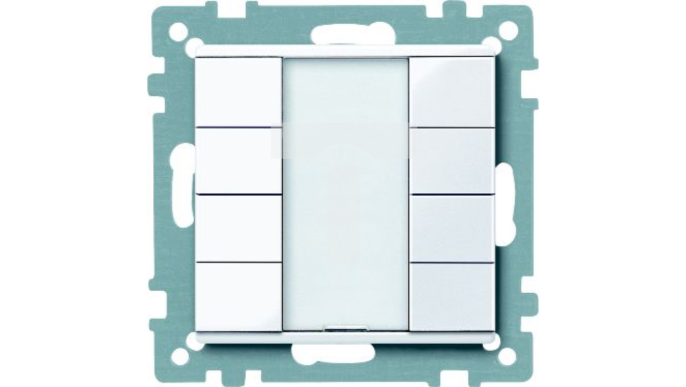 Przycisk poczwórny plus, biały active, połysk, system M MTN617425 ...