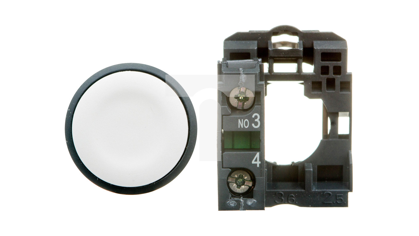 Przycisk sterowniczy 22mm biały 1Z z samopowrotem XB5AA11 – Schneider ...