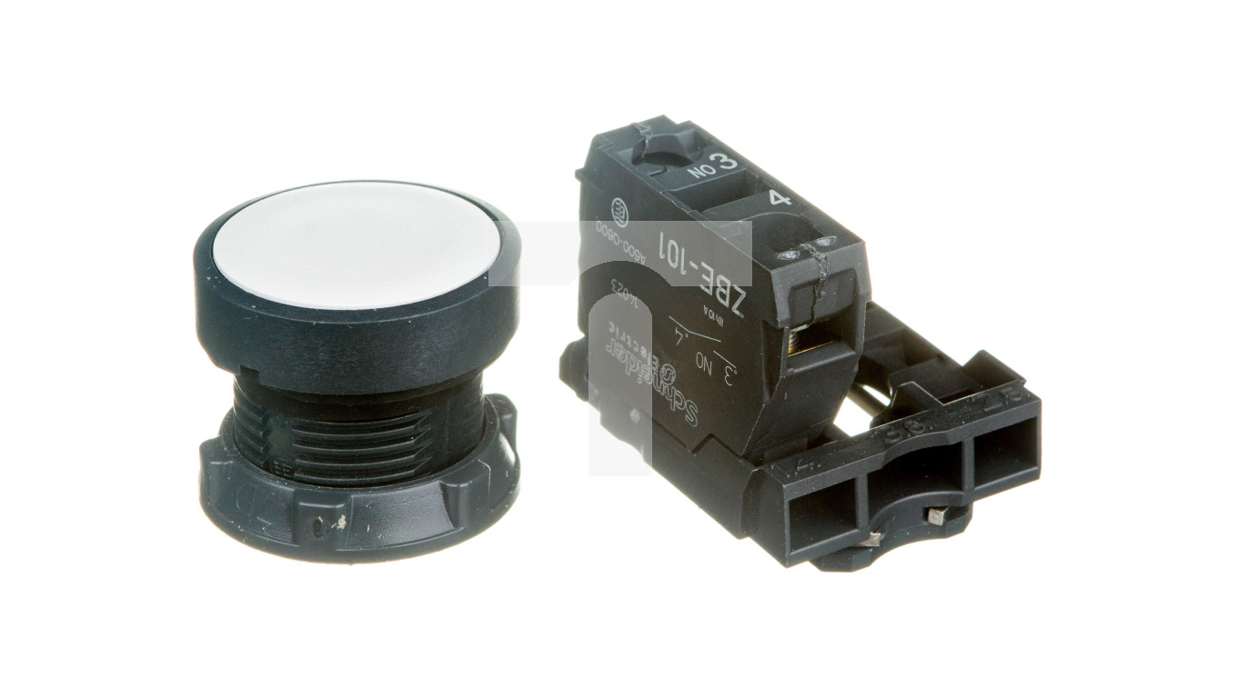 Przycisk sterowniczy 22mm biały 1Z z samopowrotem XB5AA11 – Schneider ...