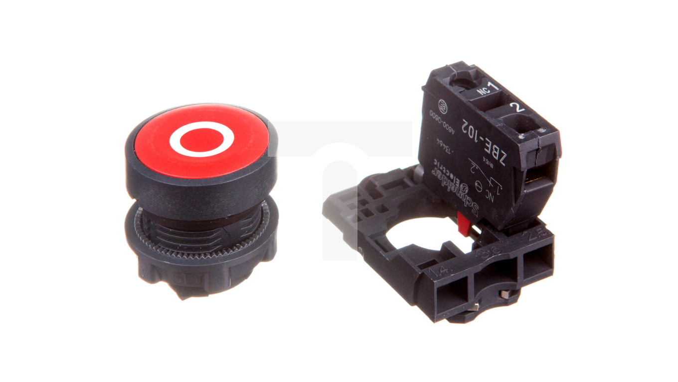 Przycisk sterowniczy 22mm czerwony 1R z samopowrotem XB5AA4322 – Schneider | TIM SA