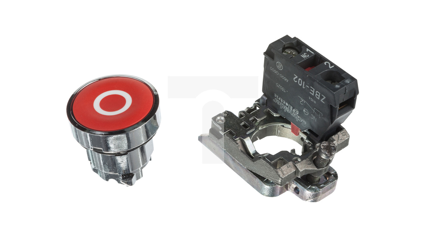 Przycisk sterowniczy 22mm czerwony z samopowrotem 1R XB4BA4322 – Schneider | TIM SA