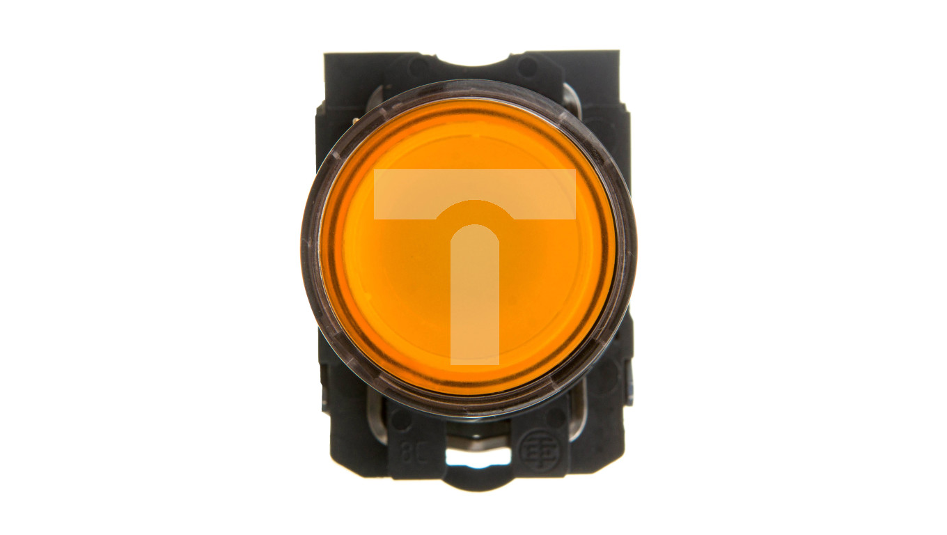 Przycisk sterowniczy 22mm żółty 1Z 1R z samopowrotem z podświetleniem ...