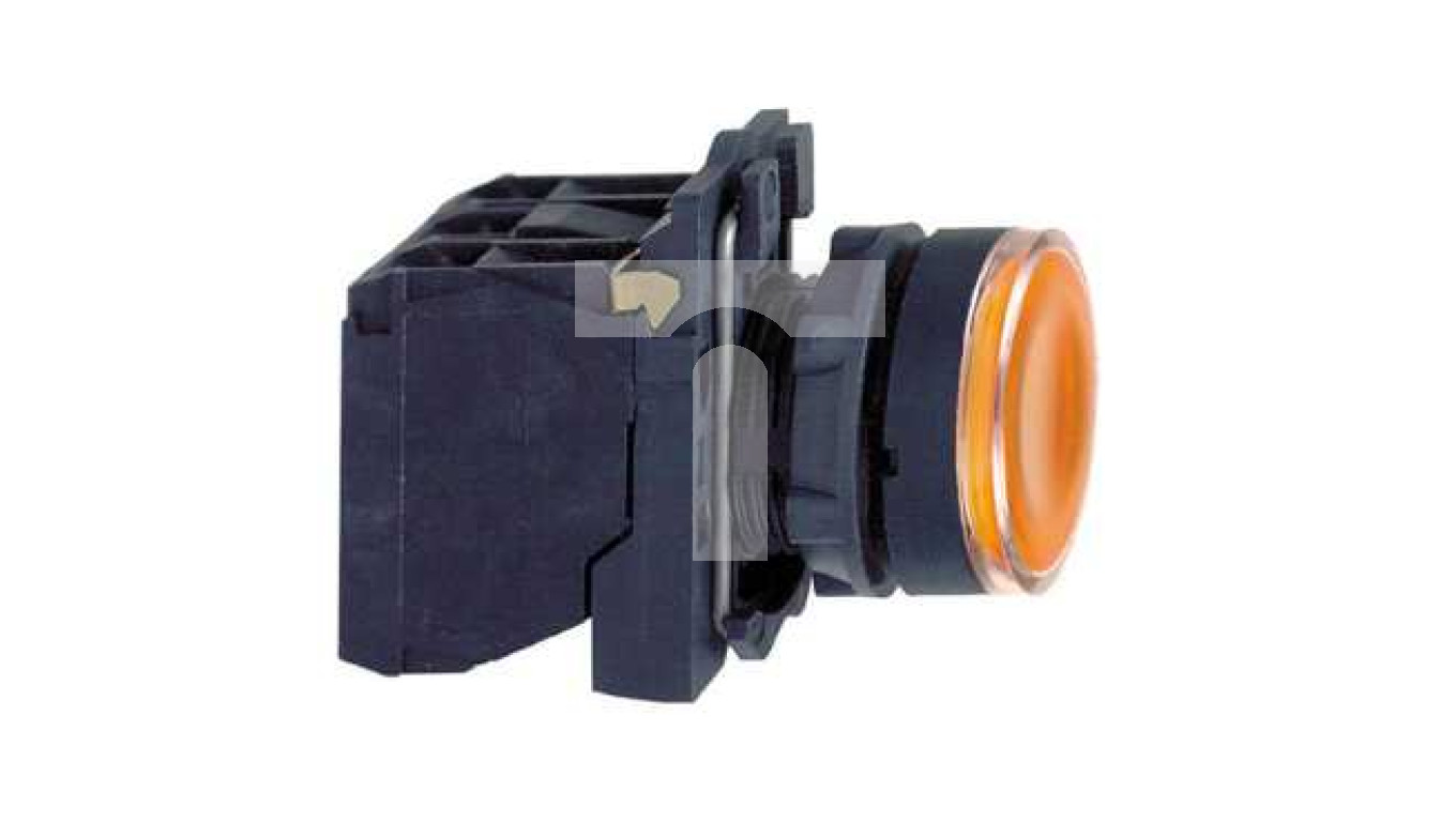 Przycisk sterowniczy 22mm żółty 1Z 1R z samopowrotem z podświetleniem ...