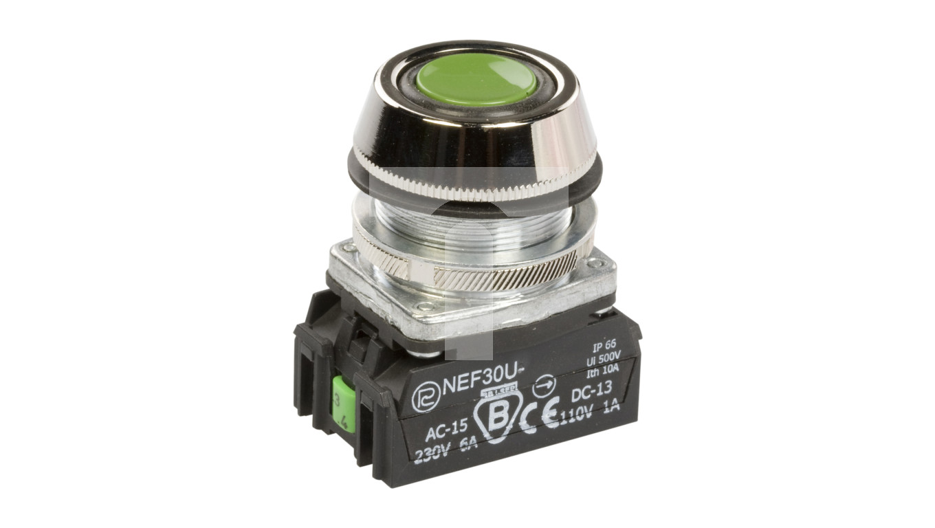 Przycisk sterowniczy 30mm zielony z samopowrotem 1Z 1R W0-NEF30-UK XY Z – PROMET | TIM SA