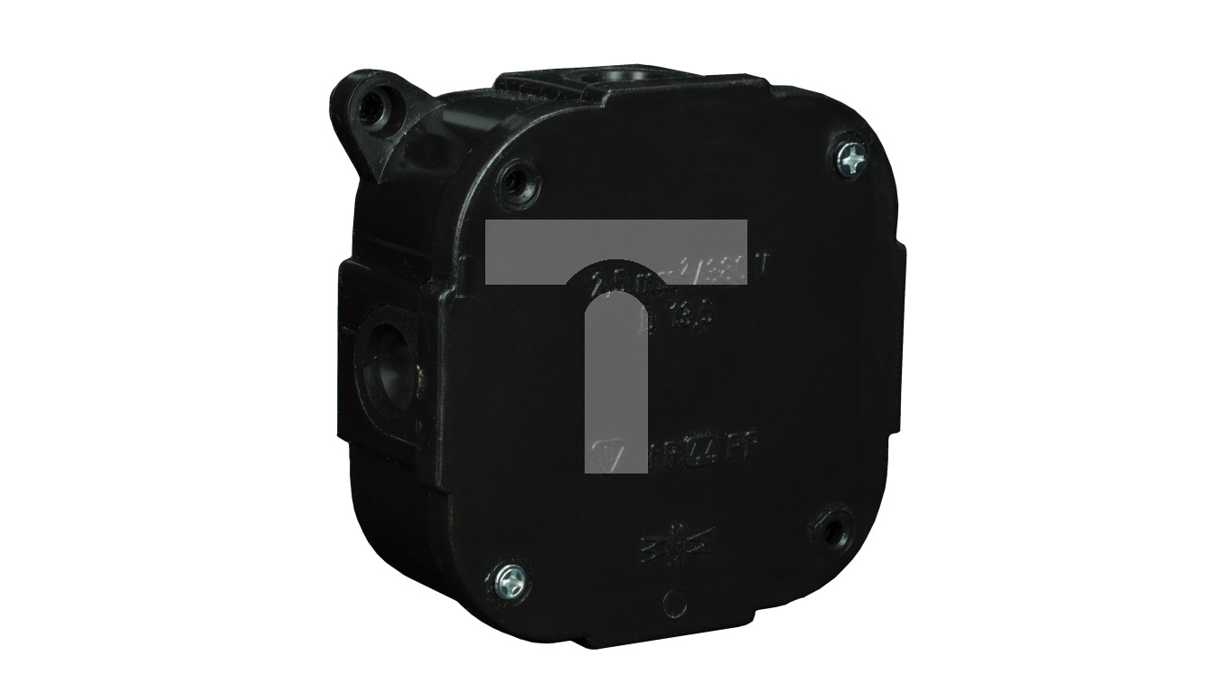 Puszka n/t hermetyczna pusta 88x88x40mm IP44 czarna VP 074-05 61.174 ...