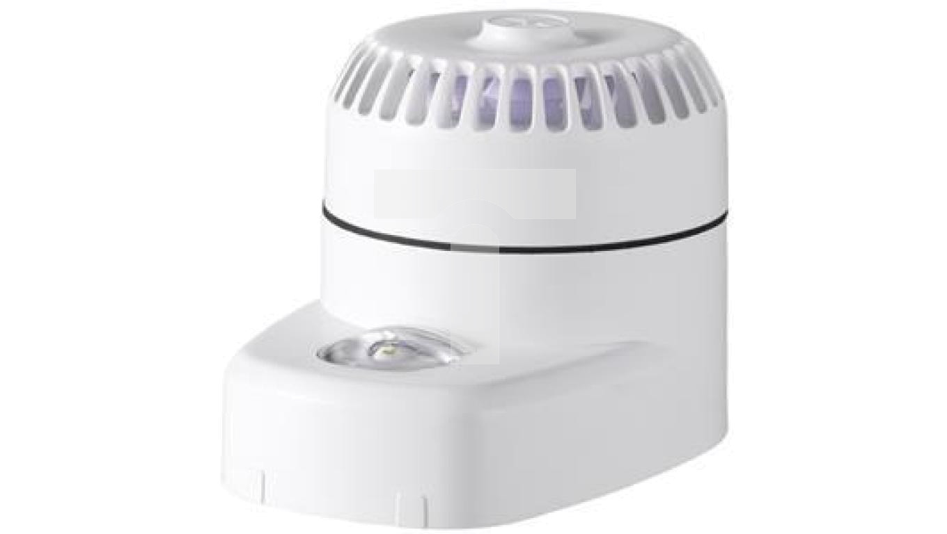 ROLP-LX-WR Sygnalizator akustyczno-optyczny z białą obudową i czerwonym ...