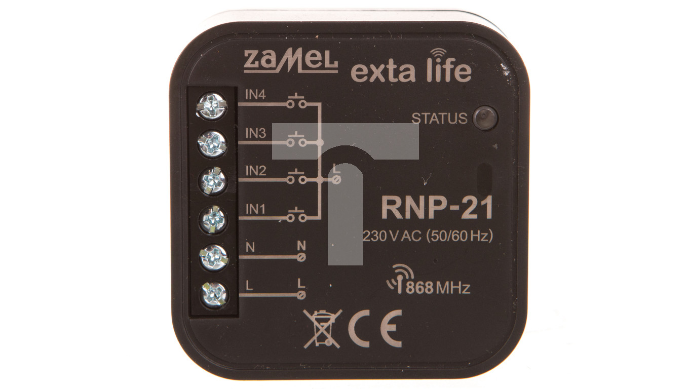 Radiowy nadajnik dopuszkowy 4-kanałowy 230V RNP-21 EXL10000020 – ZAMEL | TIM SA