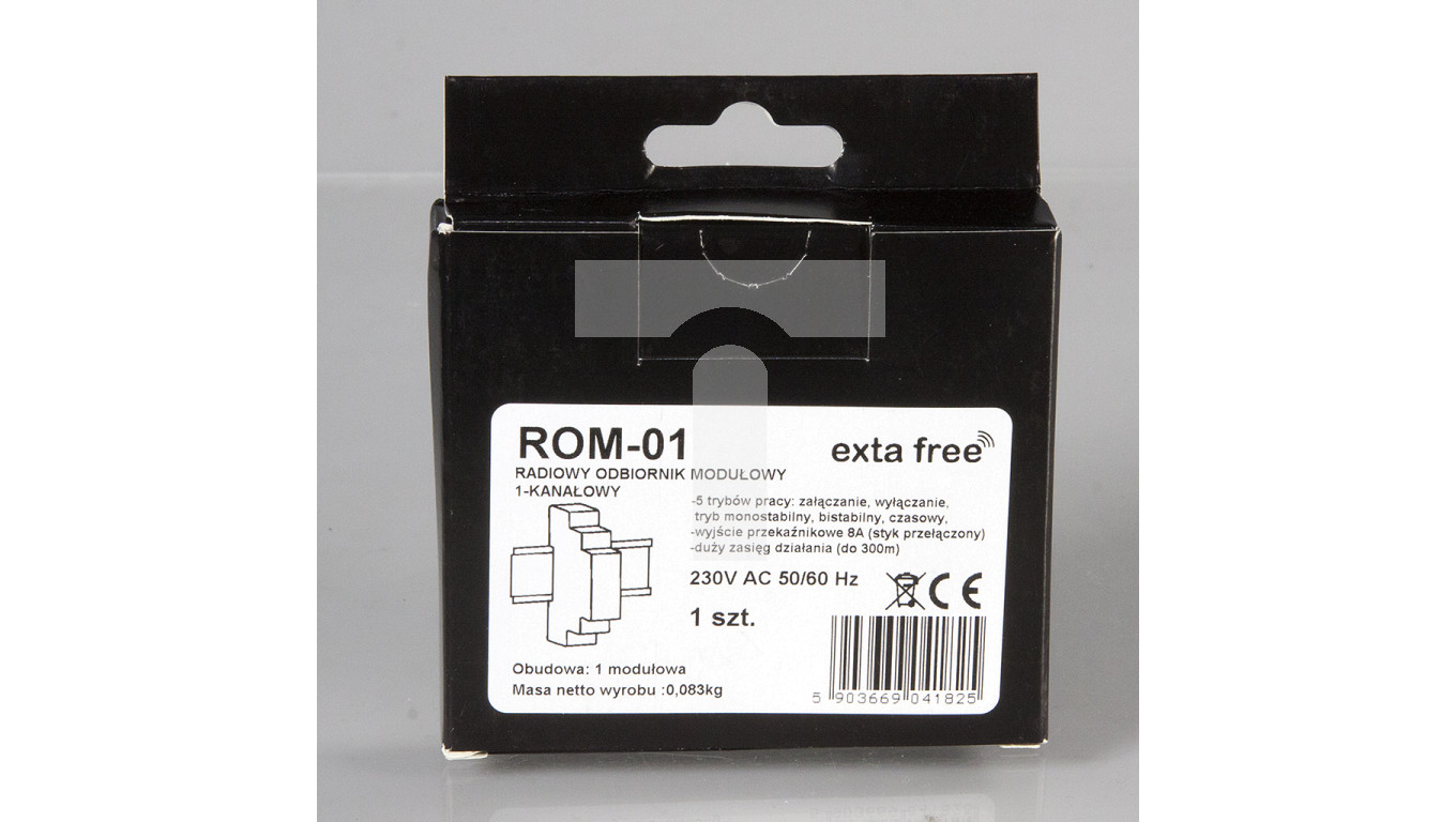 Radiowy odbiornik modułowy 1-kanałowy ROM-01 EXF10000041 – ZAMEL | TIM SA