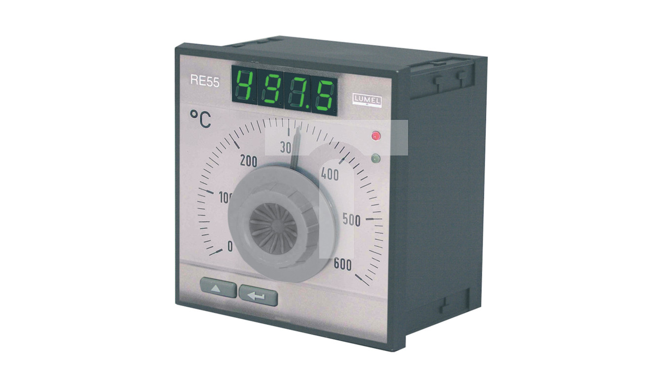 Regulator analogowy nastawa Fe-CuNi 0-600st.C regulator PID konfigurowane wyjście przekaźnikowe ...