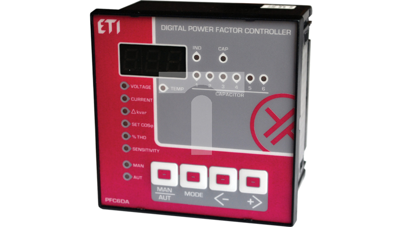 Regulator współczynnika mocy cos(fi) 6 stopniowy CP PFC 6 DA 004656570 – ETI-POLAM | TIM SA
