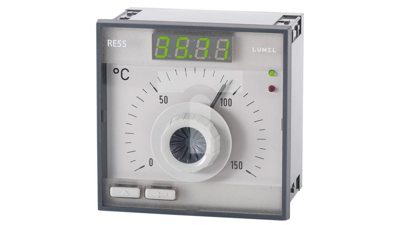 Regulator, analog. nastawa 07:Fe-CuNi (J) 0-250C 1:regulator załącz-wyłącz RE55 – LUMEL S.A ...