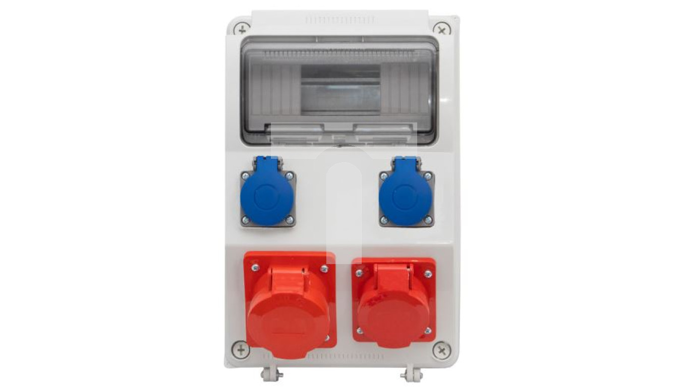 Rozdzielnia CAJA 16A 5p, 32A 5p, 2x230V 9 mod. F3_0245 – F-ELEKTRO Sp ...