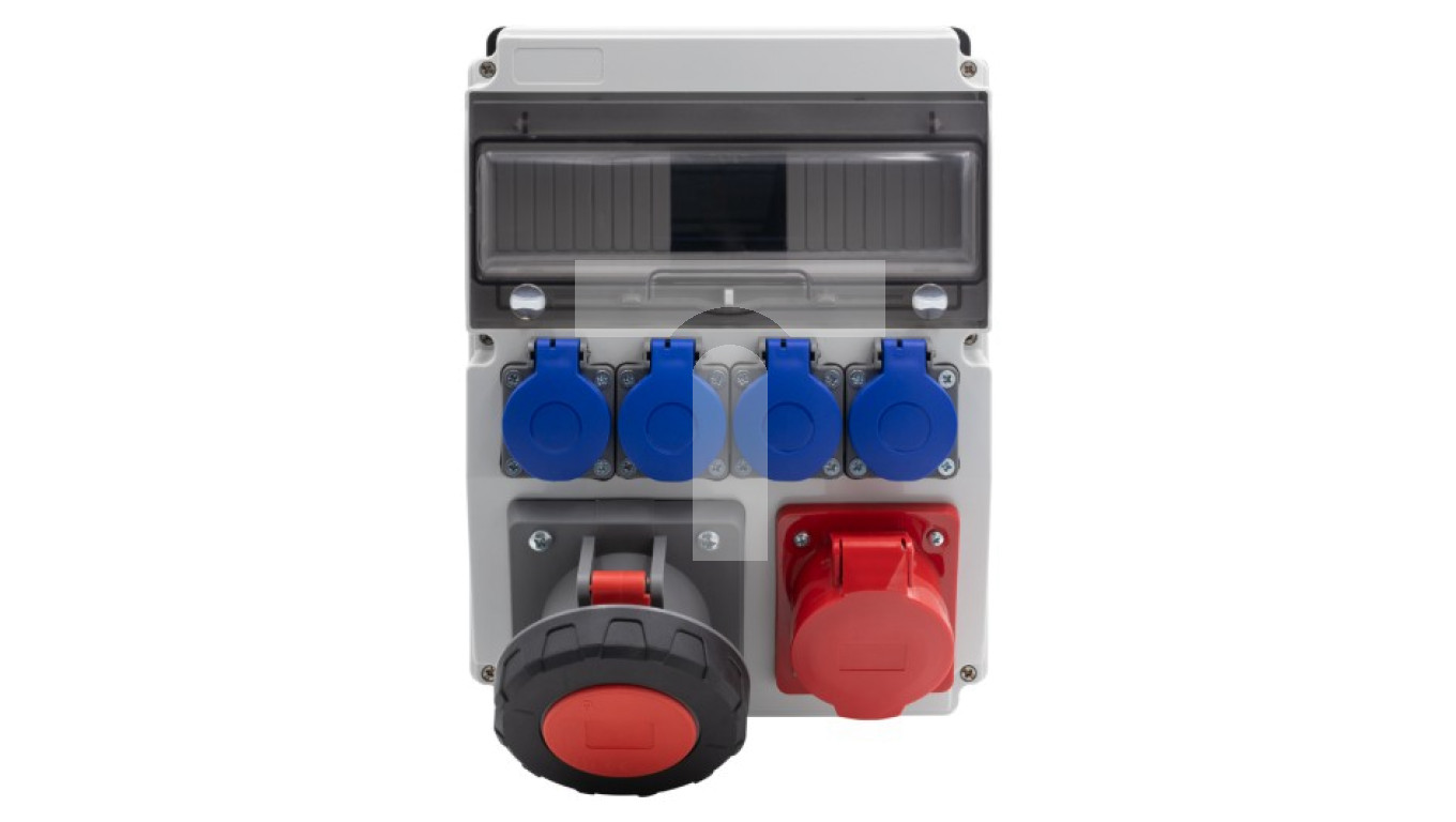 Rozdzielnica CAJA 12M BICOLOR - gniazda 32A 5p, 63A 5p, 4x230V /12 ...
