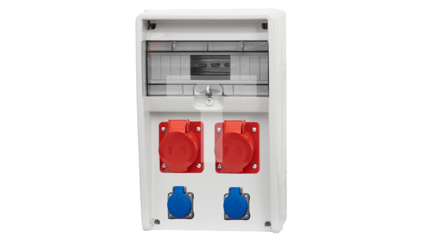Rozdzielnica ULISSE 12M - gniazda 16A 5p, 32A 5p, 2x230V /12 modułów ...