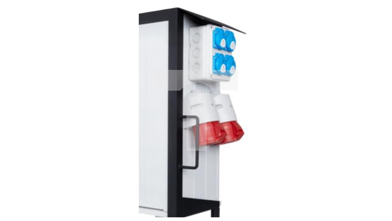 Rozdzielnica budowlana ERB160A4 na stojaku, IP54, gniazda: 1x CEE 63A ...