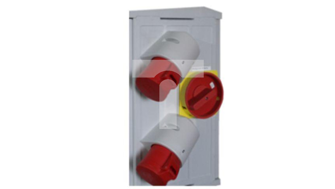 Rozdzielnica budowlana ERB60A2L na stojaku, IP54, gniazda: 2x CEE 32A ...