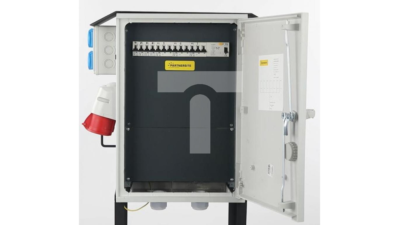 Rozdzielnica budowlana ERB63A2 na stojaku, IP54, gniazda: 2x CEE 32A ...