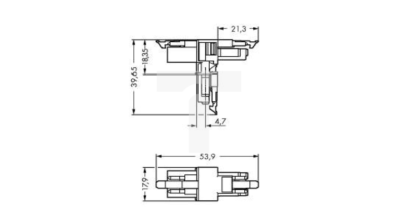 Rozgałęźnik typu h 3-torowy biały kodowanie A WINSTA MINI 890-656 /25szt./ – WAGO | TIM SA