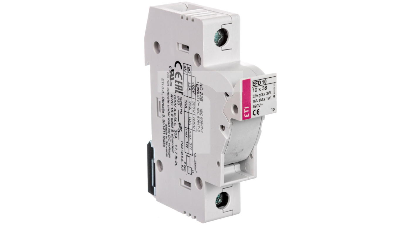 Rozłącznik bezpiecznikowy 1P 32A 10x38 EFD 10 1P 002540001 – ETI Polam | TIM SA