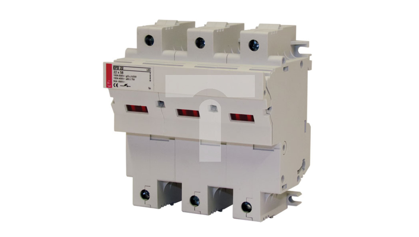 Rozłącznik bezpiecznikowy 3P 100A 22x58mm EFD 22 002570004 – ETI Polam | TIM SA