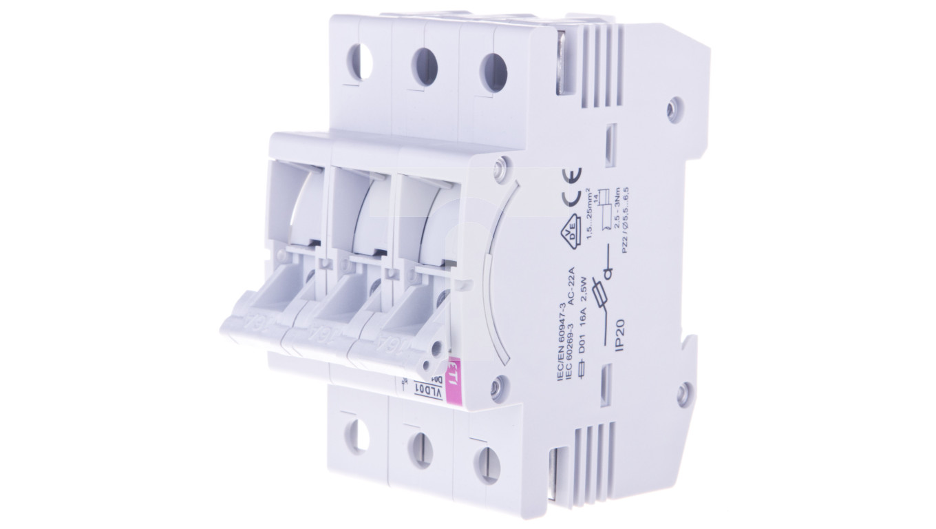 Rozłącznik bezpiecznikowy 3P 16A D01 VLD01 002261013 – ETI Polam | TIM SA