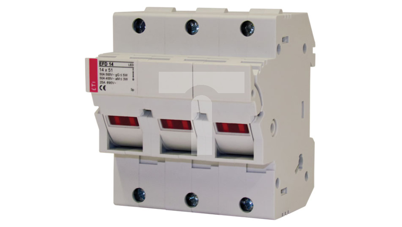 Rozłącznik bezpiecznikowy 3P 50A 14x51mm EFD 14 002560004 – ETI Polam | TIM SA