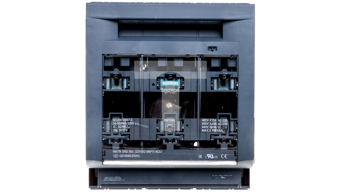 Rozłącznik bezpiecznikowy 3P 630A NH3 3NP1163-1DA10 – SIEMENS | TIM SA