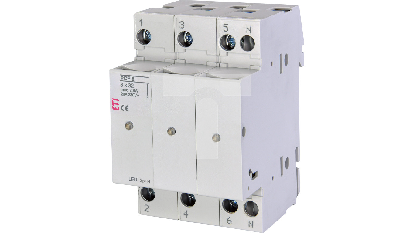 Rozłącznik bezpiecznikowy PCF 8 3p+N LED 002530015 – ETI-POLAM | TIM SA