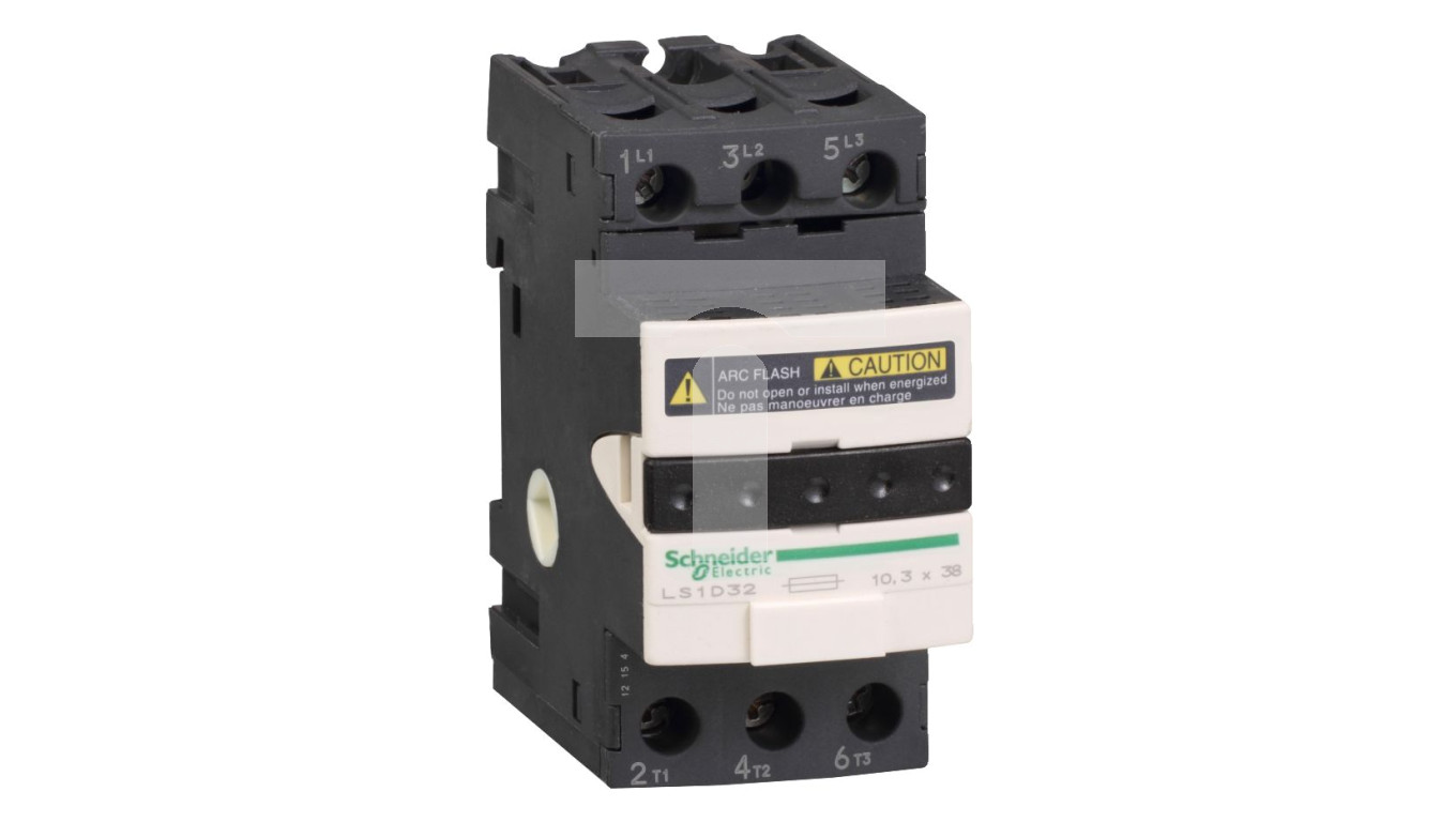 Rozłącznik bezpiecznikowy cylindryczny 3P 10x38mm LS1D32 – Schneider ...