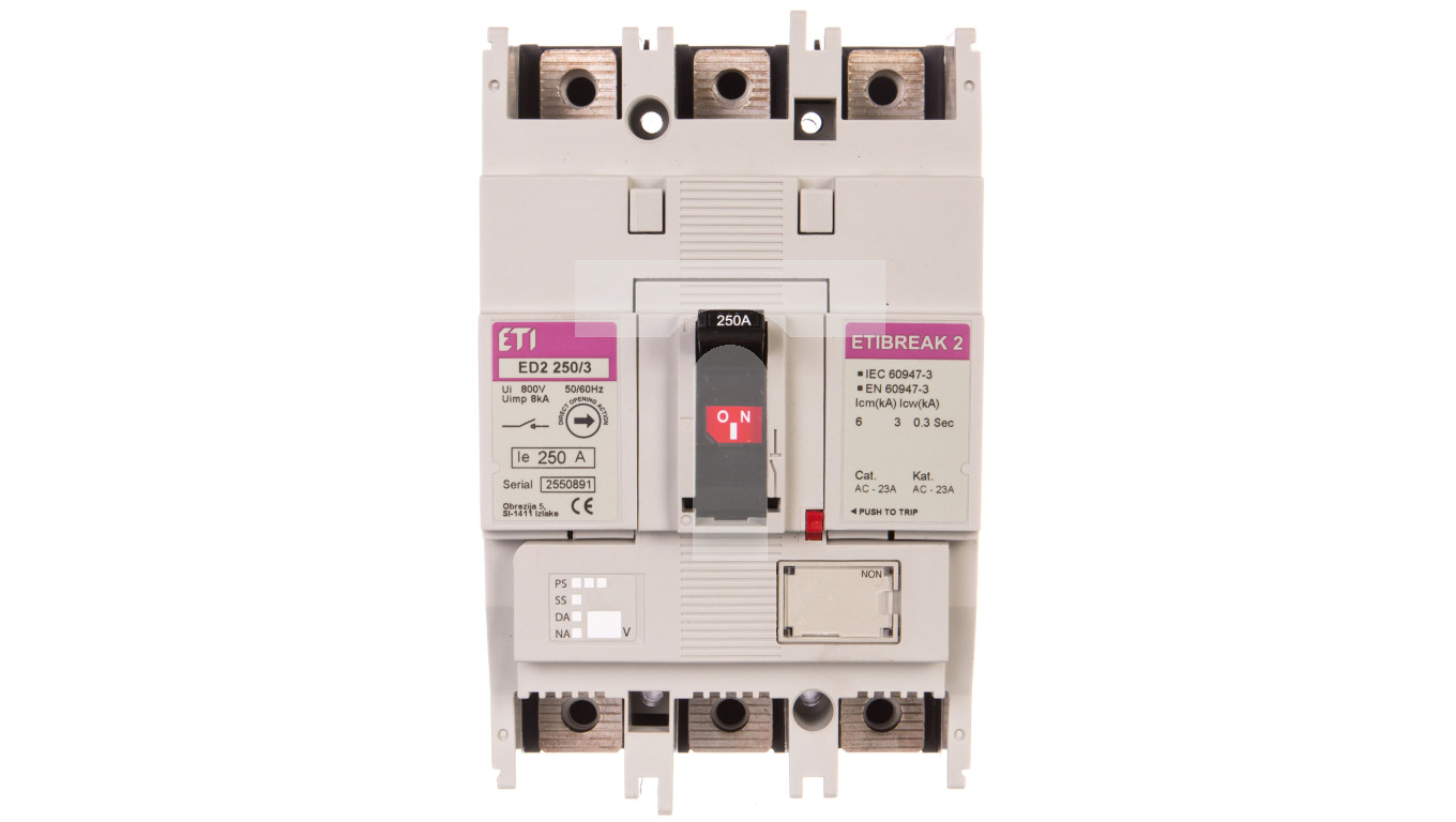 Rozłącznik izolacyjny 3P 250A 6kA ED2 250/3 004671273 – ETI Polam | TIM SA
