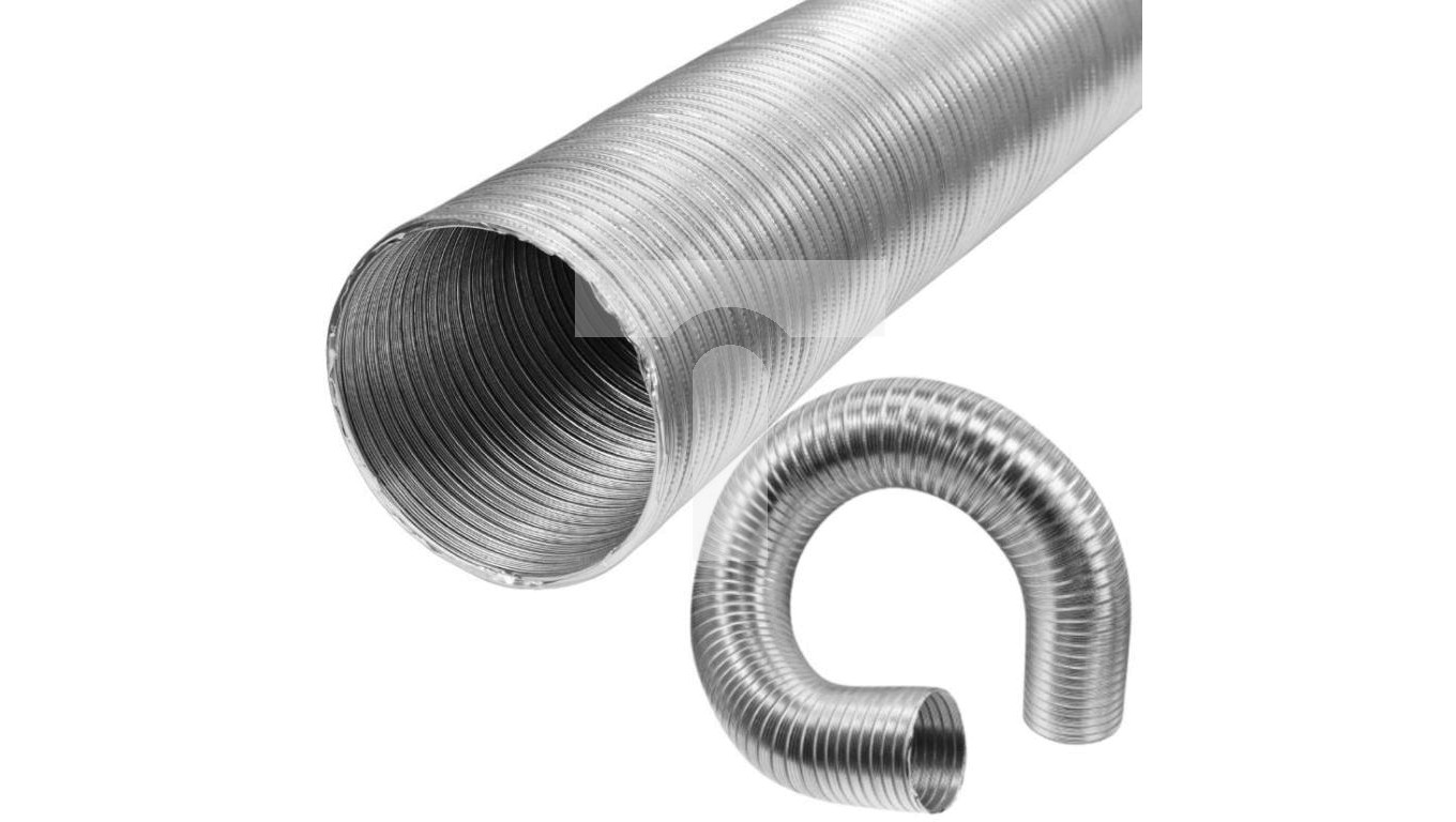 Rura aluminiowa spiro kanał wentylacyjny rozciągliwy Fi 100 długość do 3m – airRoxy | TIM SA