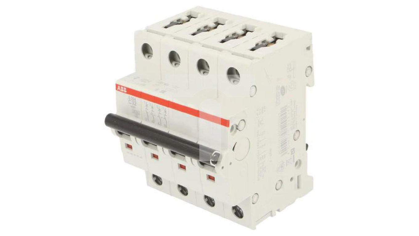 S204-C32 Wyłącznik nadprądowy 230/400VAC Iznam: 32A Bieguny: 4 6kA IP20 – ABB Sp. z o.o. | TIM SA