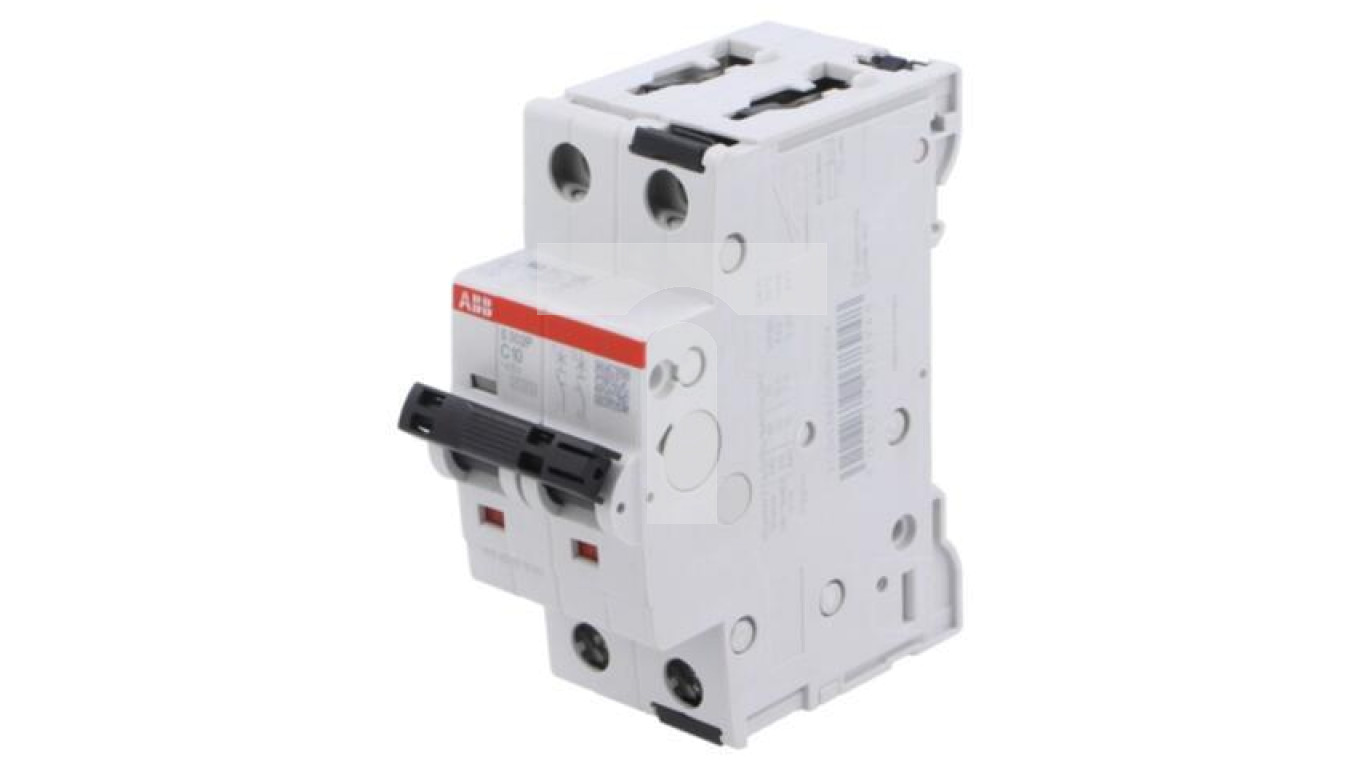 S302P-C10 Wyłącznik nadprądowy, 415VAC, Prąd znamionowy: 10A, 2-biegunowy, na szynę DIN – ABB 4 ...