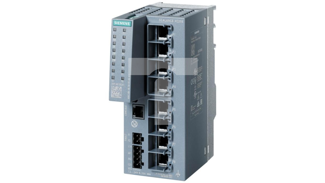 Switch zarządzalny - SCALANCE XC208 6GK5208-0BA00-2AC2 – SIEMENS | TIM SA