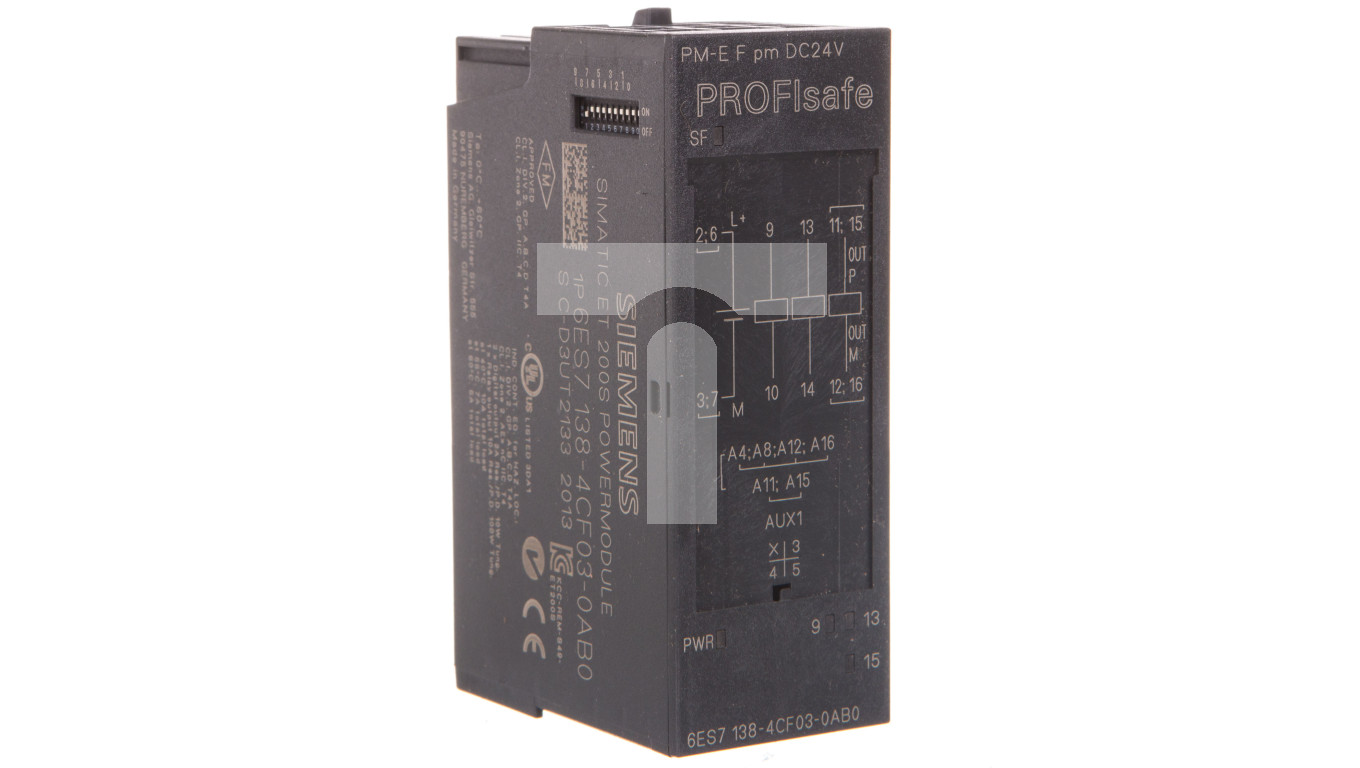 SIMATIC DP Moduł zasilający 24V DC Profisafe dla ET 200S 6ES7138-4CF03 ...