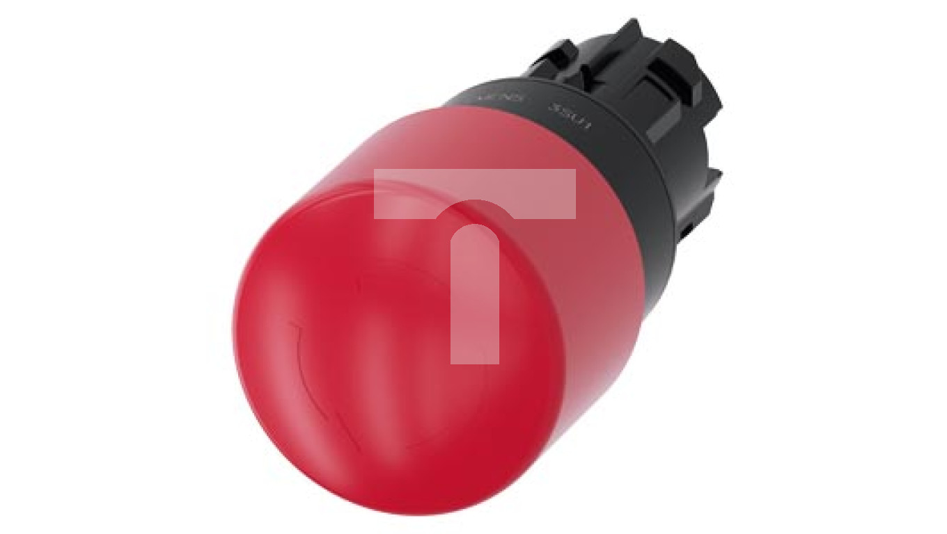 Przycisk bezpieczeństwa 22mm tworzywo czerwony 30mm odbl przez obrót IP69k SIRIUS ACT 3SU1000 ...