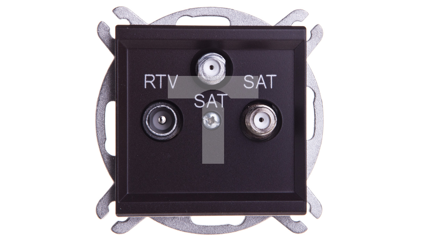 SONATA Gniazdo antenowe RTV-SAT-SAT czekoladowy metalik GPA-R2S/m/40 ...