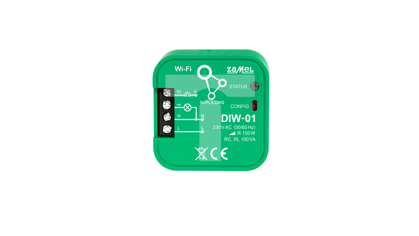 SUPLA Ściemniacz oświetlenia WI-FI DIW-01 SPL10000012 – ZAMEL | TIM SA