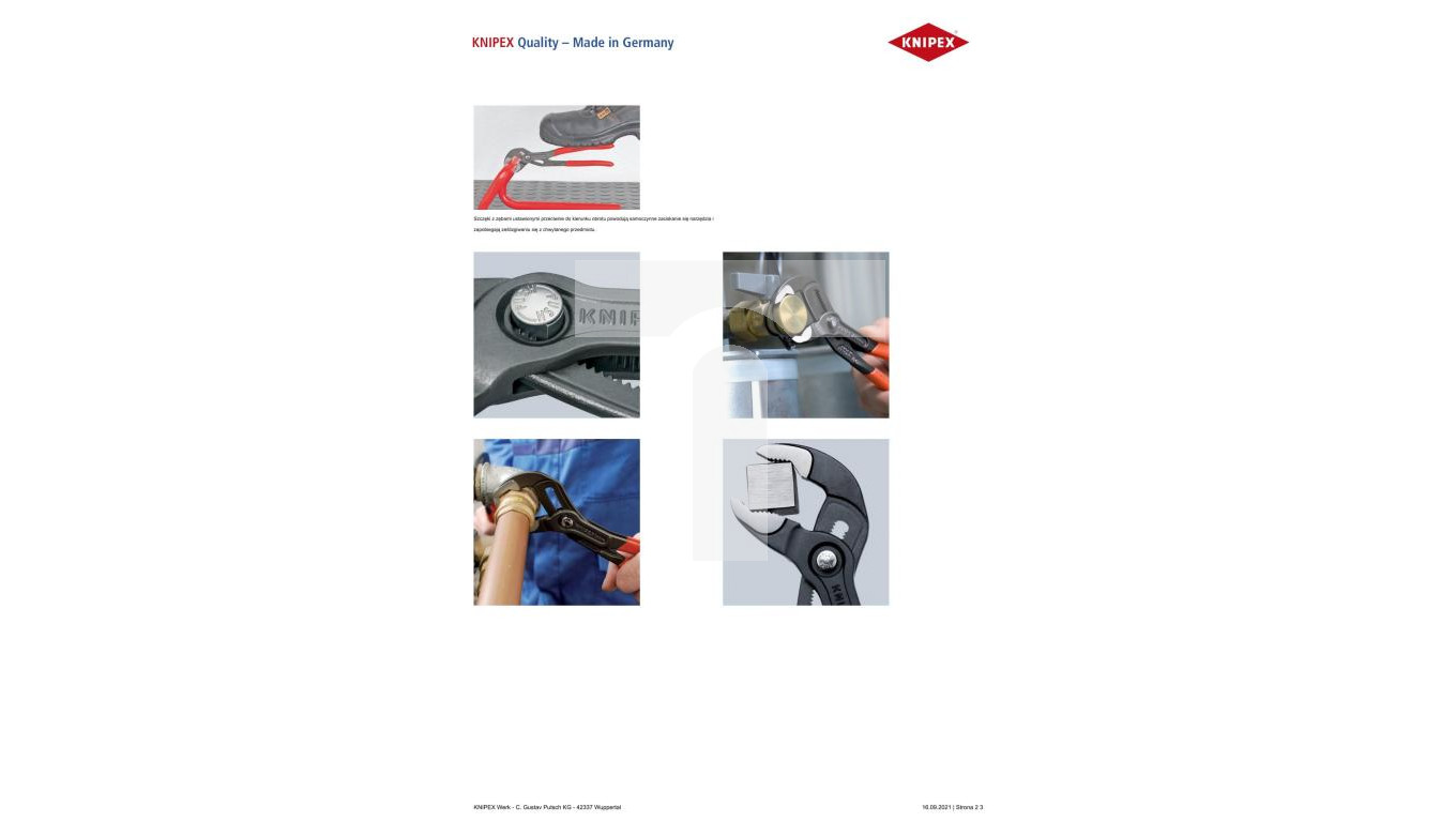 SZCZYPCE DO RUR COBRA 180MM – KNIPEX | TIM SA SZCZYPCE DO RUR COBRA 180MM – KNIPEX | TIM SA