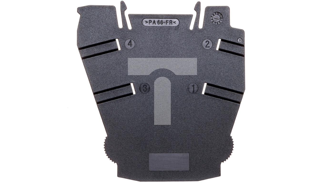 Ścianka rozdzielająca do złączek szynowych czarna PLC-ATP BK 2966841 ...